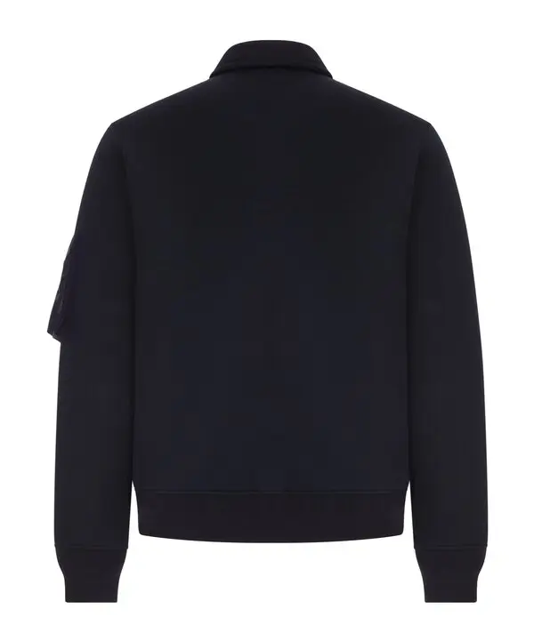 Sacai Long-sleeved Half-zip Sweatshirt