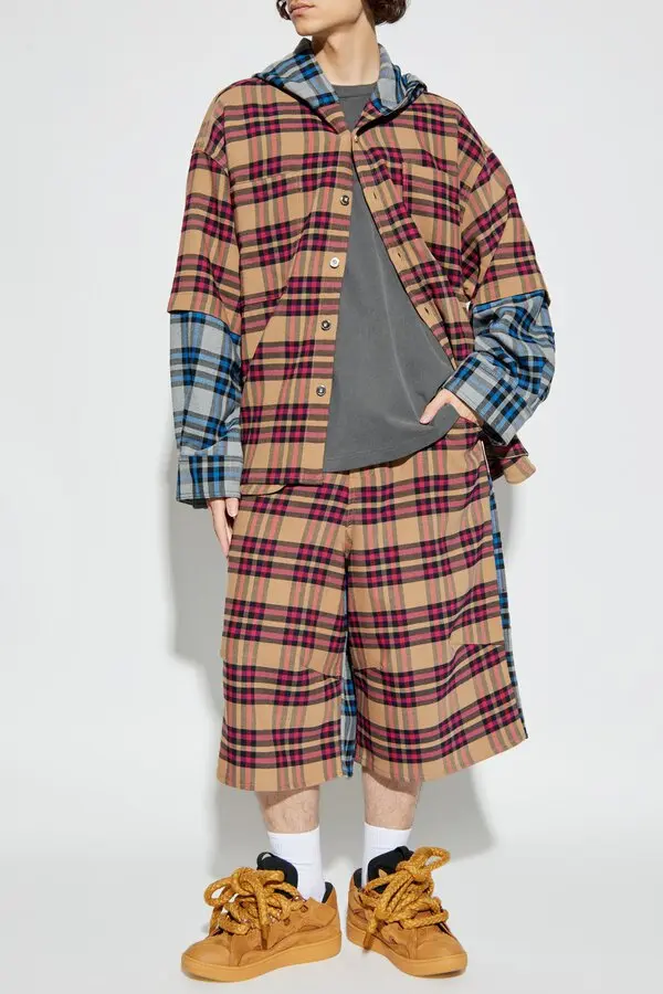 PDFCHANNEL Loose Hooded Shirt