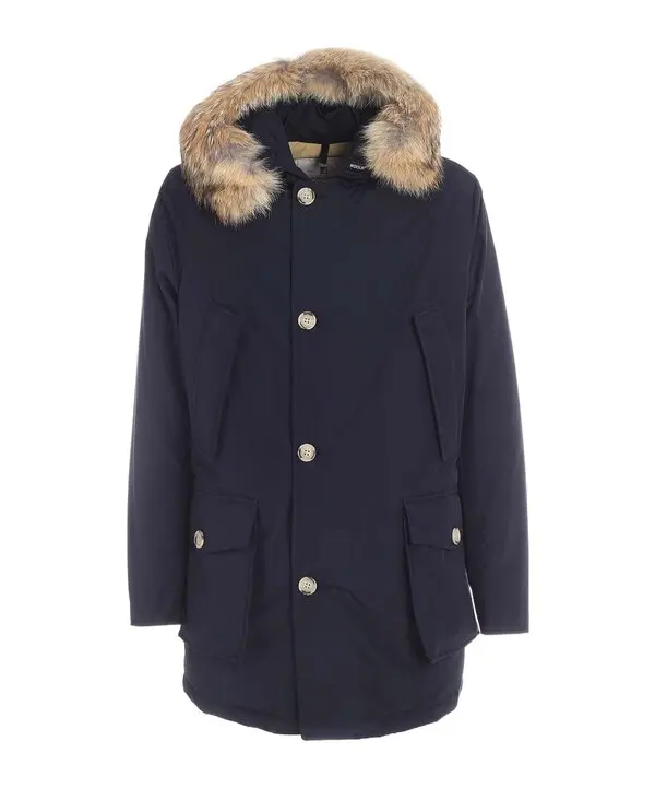 Woolrich Button-up Hooded Coat