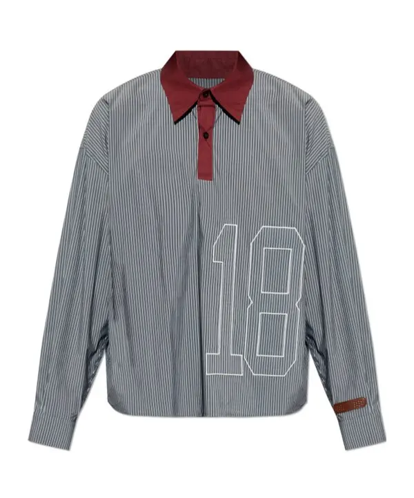PDFCHANNEL Striped Embroidered Polo Shirt