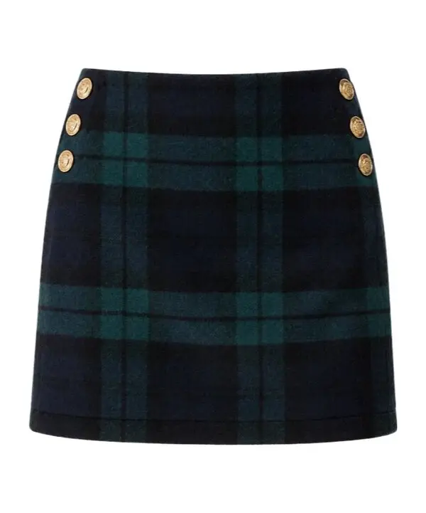Liu Jo Plaid A-line Skirt