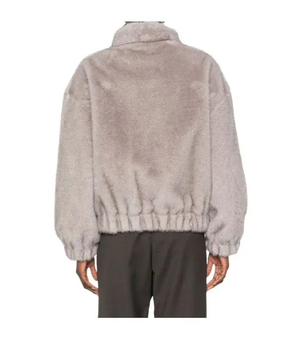 Liu Jo Long Sleeve Faux Fur Coat