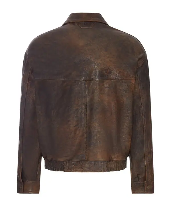 SALVATORE SANTORO Long-sleeve Leather Jacket
