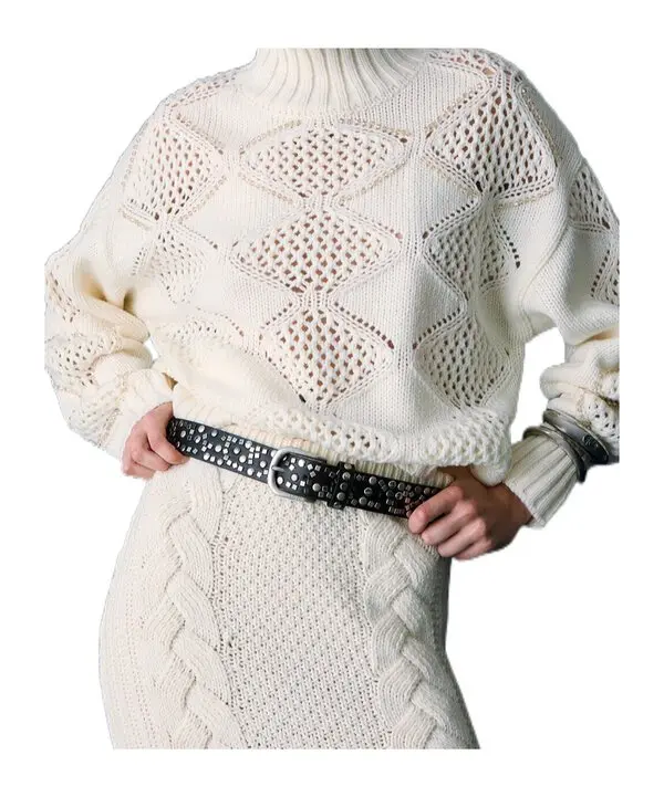 Liu Jo Turtleneck With Beads And Openwork