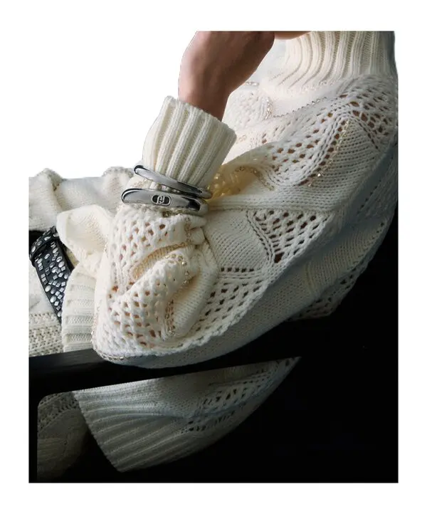 Liu Jo Turtleneck With Beads And Openwork