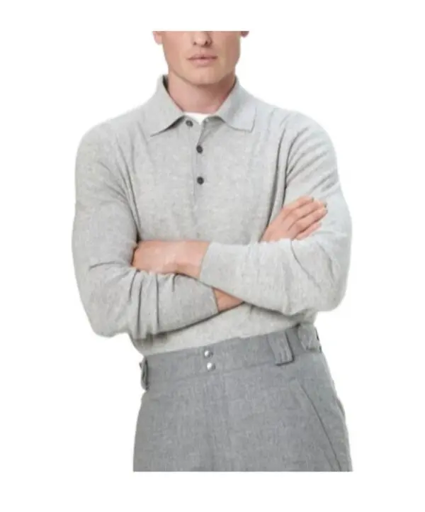 Brunello Cucinelli Cashmere Knit Polo Shirt - Gray