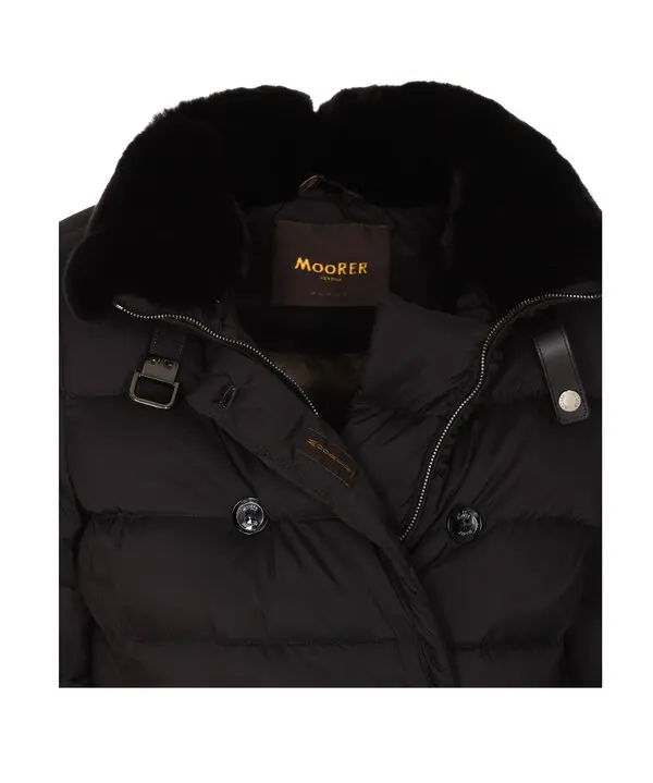 MOORER Longan High-neck Double-breasted Padded Coat