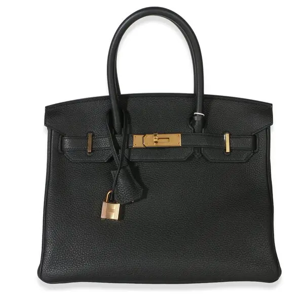 Hermès Togo Birkin Top Handle Bag - Black