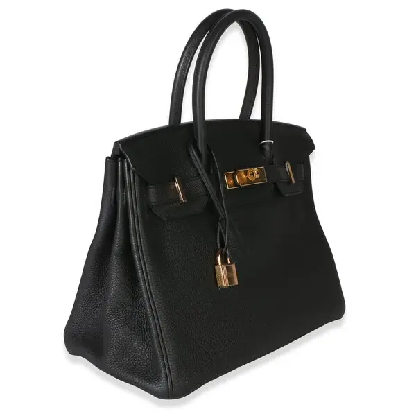 Hermès Togo Birkin Top Handle Bag - Black
