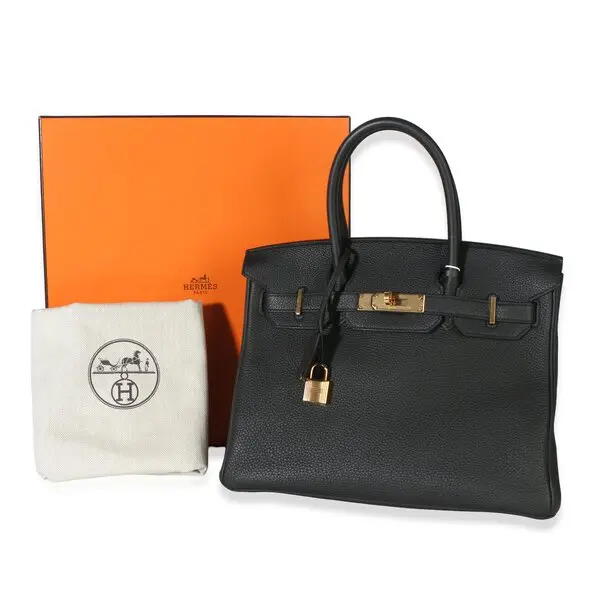 Hermès Togo Birkin Top Handle Bag - Black