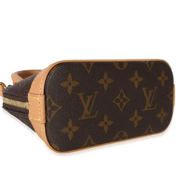 LOUIS VUITTON Monogram Canvas Nano Alma Handbag