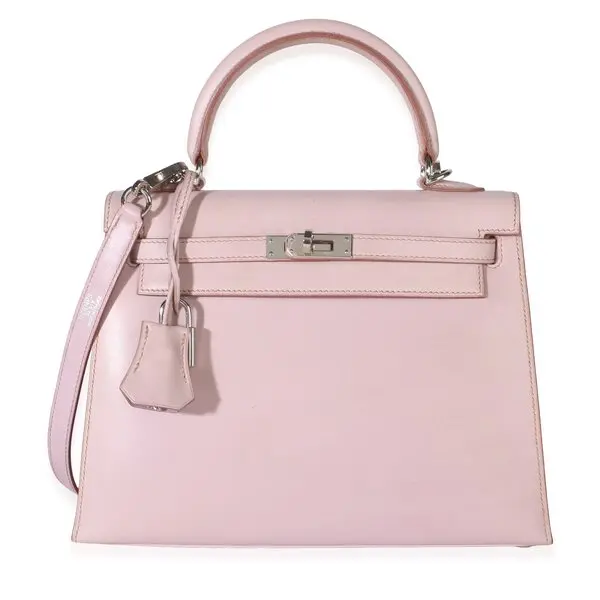Hermès Vintage Lilas Box Nepal Sellier Kelly 25 Phw - Pink