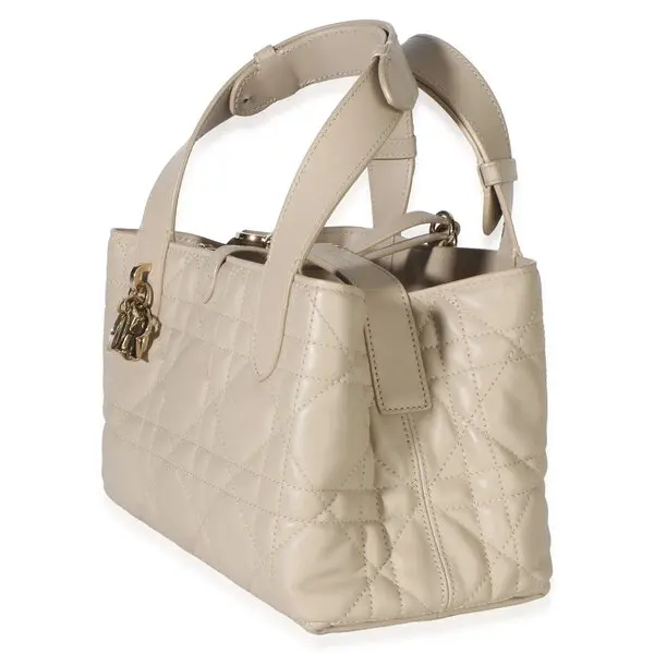 Dior Powder Macrocannage Calfskin Toujours Tote - Beige