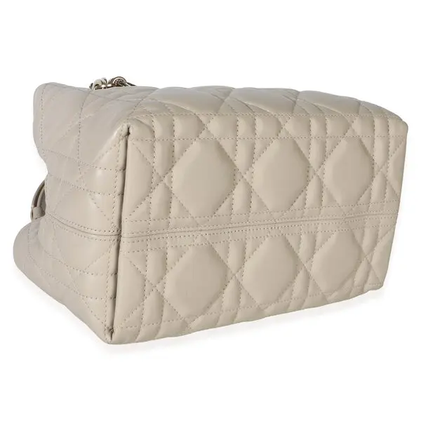 Dior Powder Macrocannage Calfskin Toujours Tote - Beige