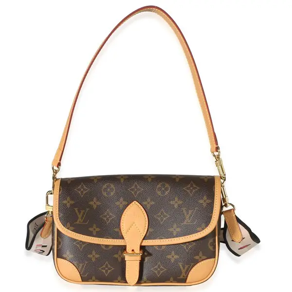 LOUIS VUITTON Black Monogram Canvas Diane