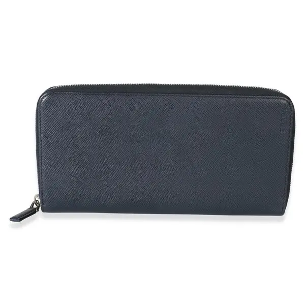Prada Baltic Saffiano Travel Organizer Wallet - Blue