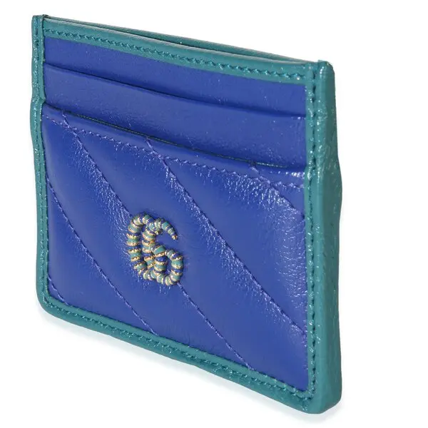 Gucci Matelasse Calfskin Torchon Marmont Card Case