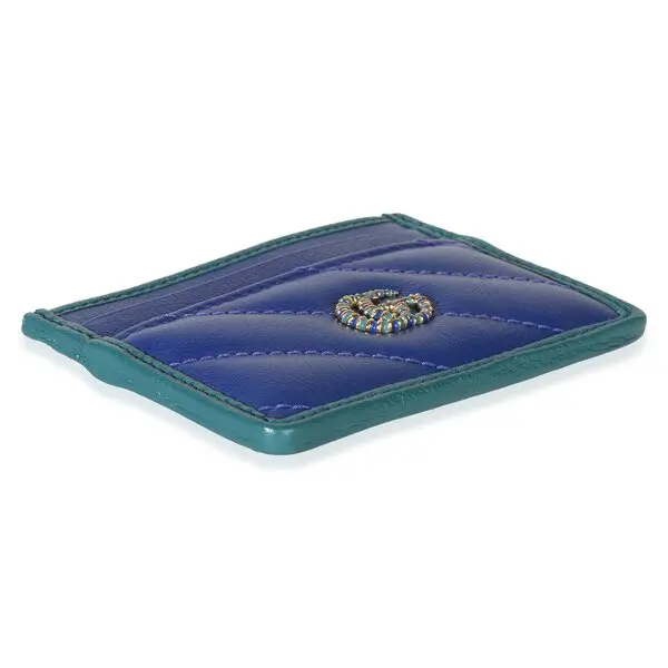 Gucci Matelasse Calfskin Torchon Marmont Card Case