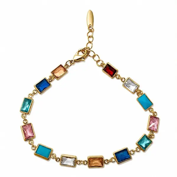 BY OZGE Prismatic Harmony Bracelet - Blue/gold