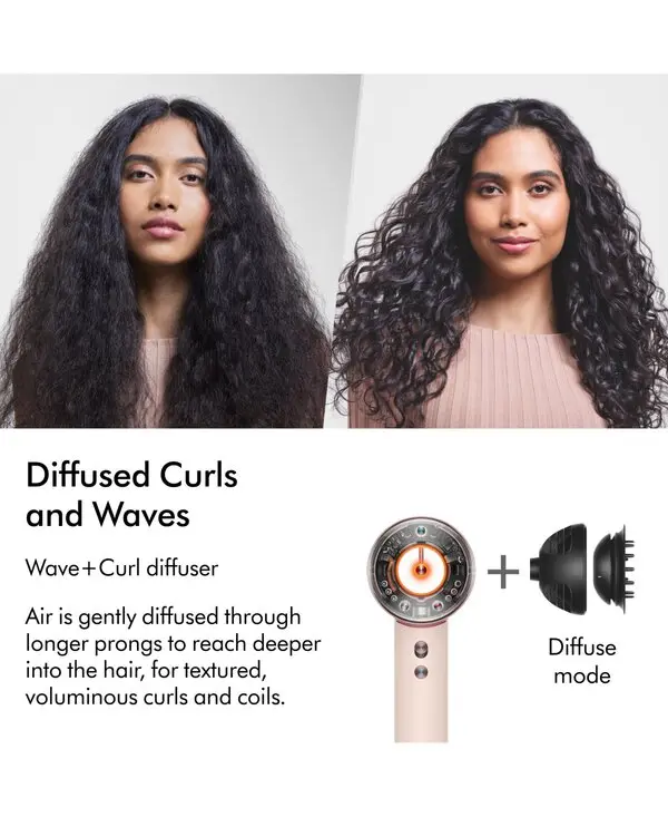 DYSON Supersonic Nural Hair Dryer 2-in-1 Wave+curl Diffuser Attachment