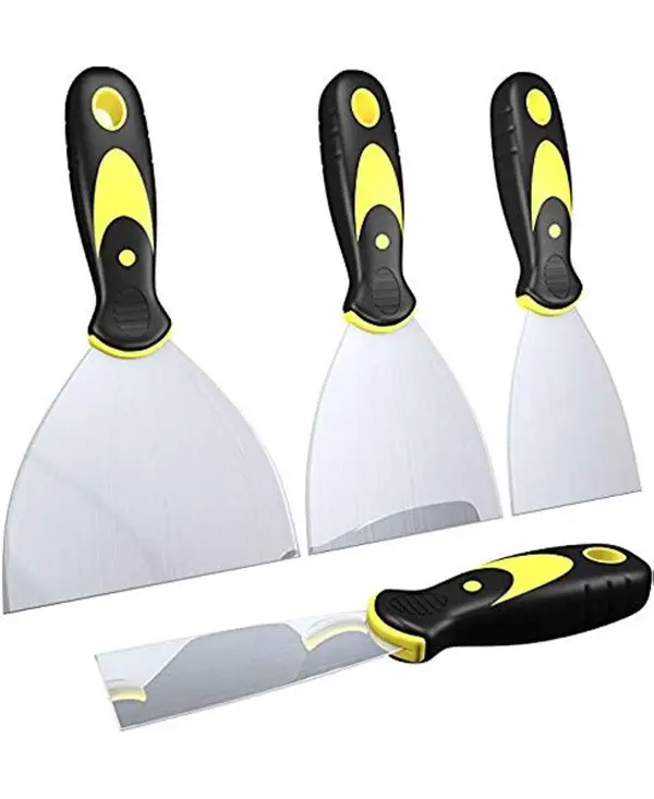 XDOVET Metal Putty Scrapers Drywall Plaster Wallpaper Tool Set