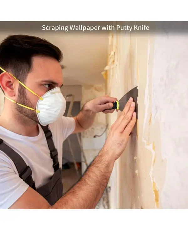 XDOVET Metal Putty Scrapers Drywall Plaster Wallpaper Tool Set