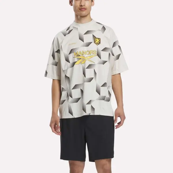 REEBOK X Manors Mockneck Polo - Pebble/espresso