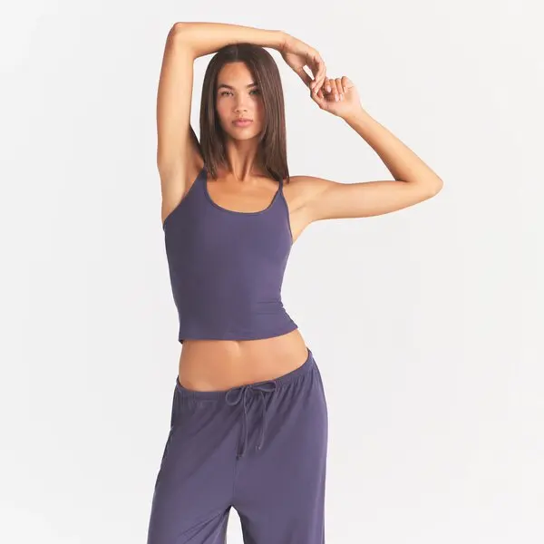 SKIMS Tank Top Pajama Set | Blue | Large | Soft Lounge
