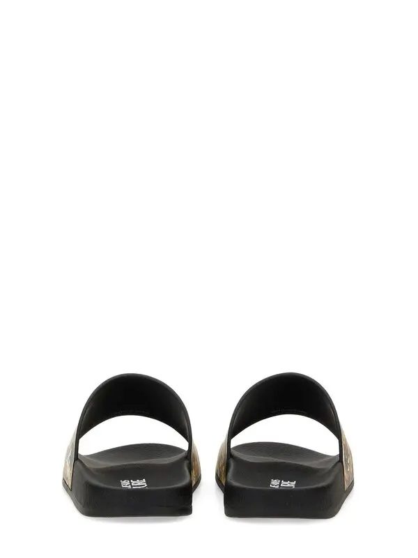 Versace Sandalo Slide Con Logo