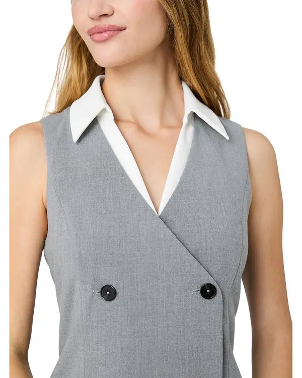 French Connection Tavi Crosshatch Sleeveless Dress