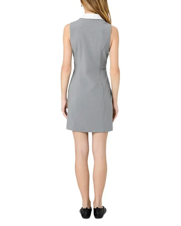 French Connection Tavi Crosshatch Sleeveless Dress