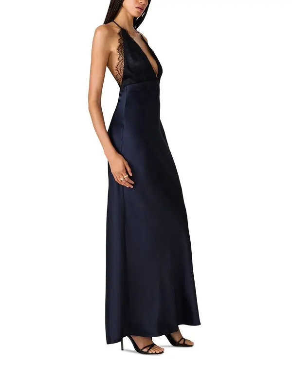 Steve Madden Phia Plunging Neck Gown