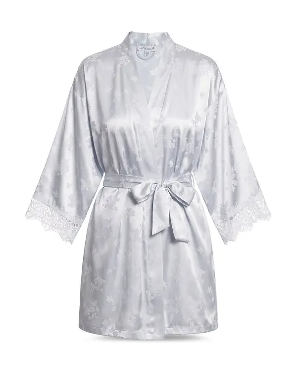 IN BLOOM BY JONQUIL Satin Jacquard Wrap Robe