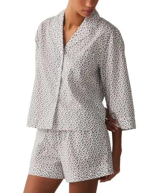 PETITE PLUME Olivia Cotton Short Pajama Set