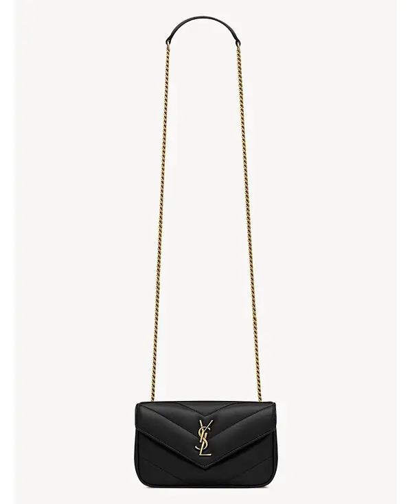 Saint Laurent Loulou Mini Shoulder Bag - Black