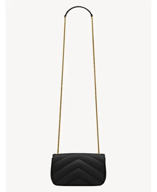 Saint Laurent Loulou Mini Shoulder Bag - Black