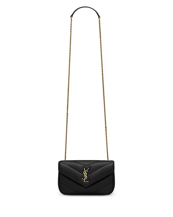 Saint Laurent Loulou Mini Shoulder Bag - Black