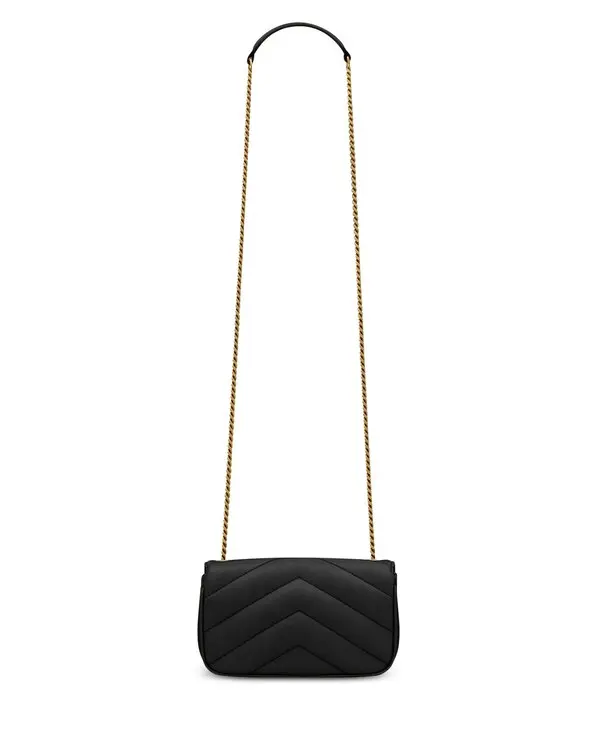 Saint Laurent Loulou Mini Shoulder Bag - Black