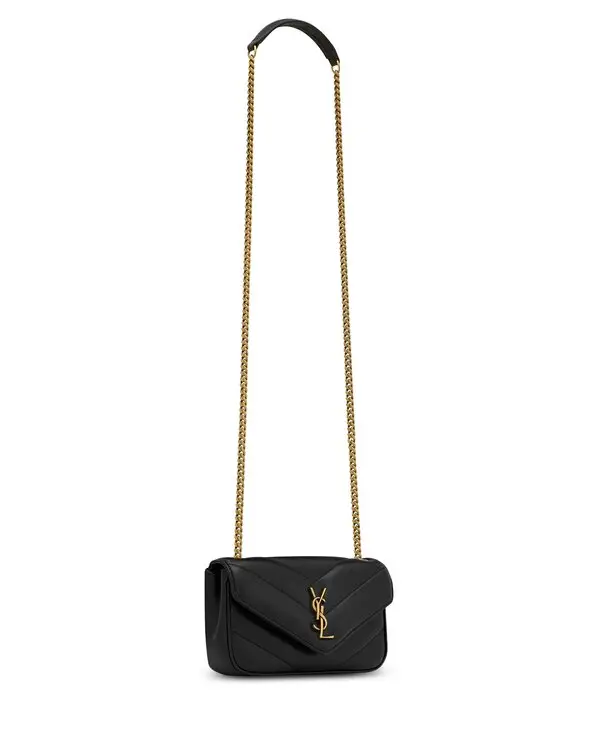 Saint Laurent Loulou Mini Shoulder Bag - Black