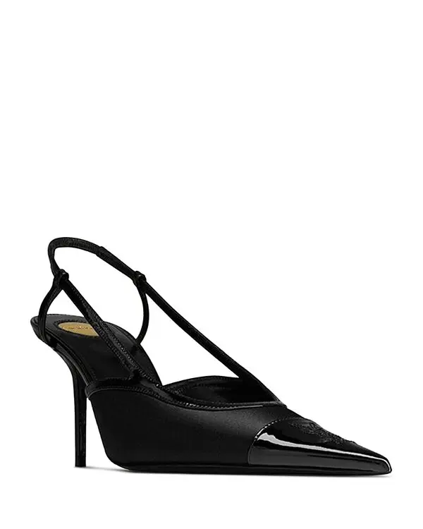 Saint Laurent Renee Slingback Pumps - Black