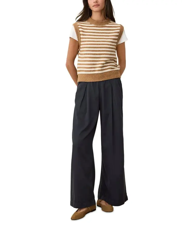 Marine Layer Allison Pleated Wide Leg Trousers