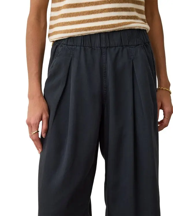 Marine Layer Allison Pleated Wide Leg Trousers