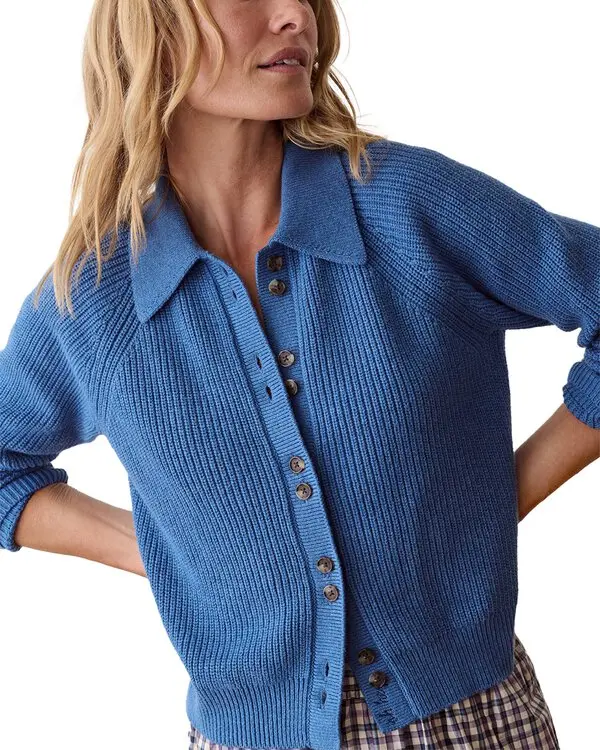 Marine Layer Parker Collared Long Sleeve Cardigan