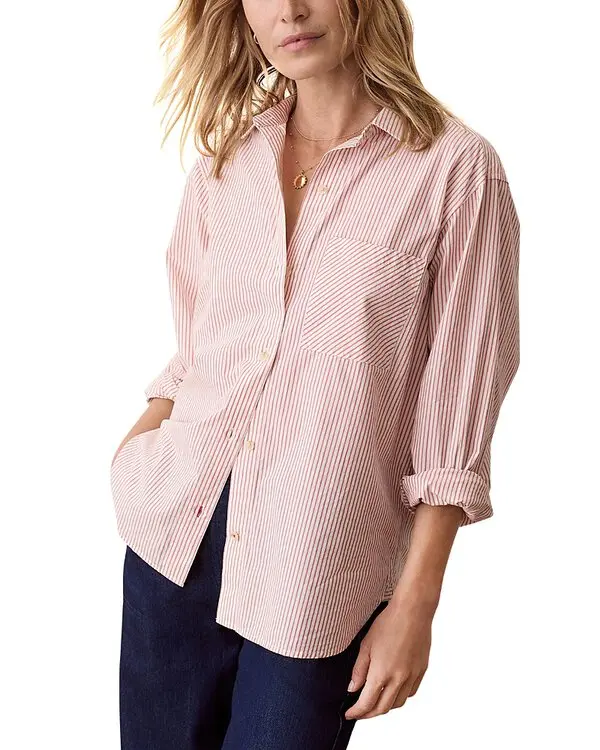 Marine Layer Jane Cotton Poplin Relaxed Shirt