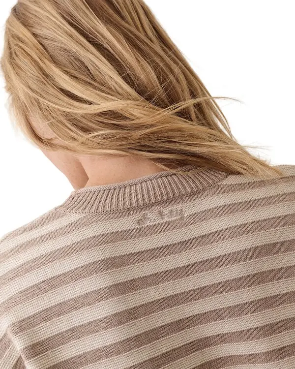 Marine Layer Juno Double Knit Long Sleeve Sweater