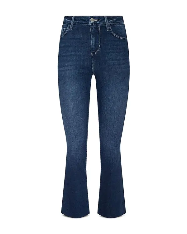 L'Agence Kendra High Rise Crop Flared Jeans