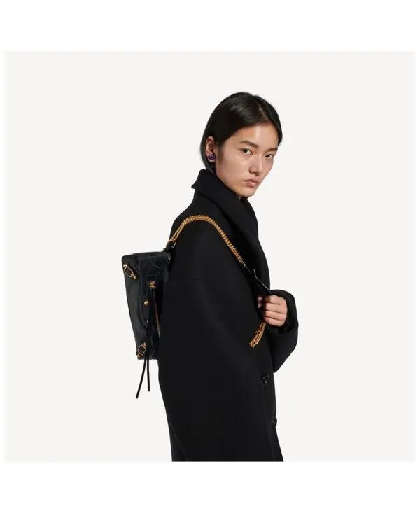 Balenciaga Le City Clutch With Chain