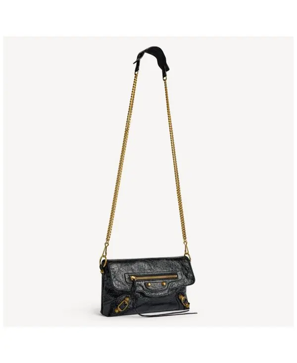 Balenciaga Le City Clutch With Chain