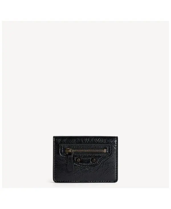 Balenciaga Le City Flap Card Holder - Black