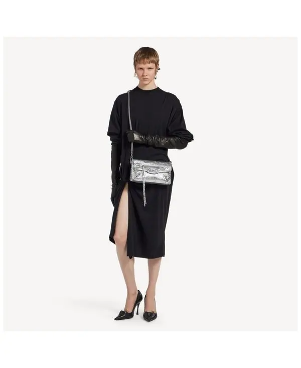 Balenciaga Le City Clutch With Chain